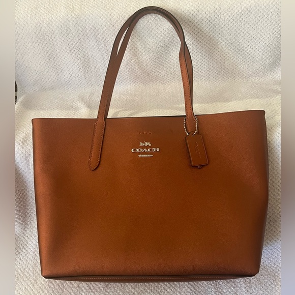 Coach | Bags | Coach Copper Colored Large Pursetote Bag In Basically ...